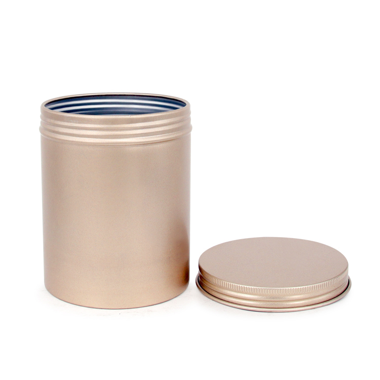 Custom aluminum jar for cosmetics