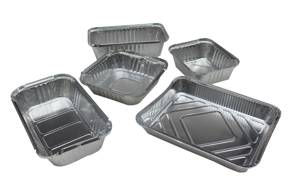 Different shape sizes food aluminium foil containers