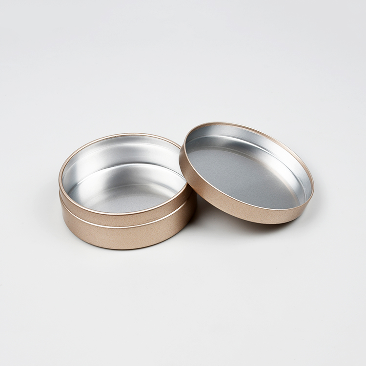 Empty balm ointment cosmetic aluminum jar