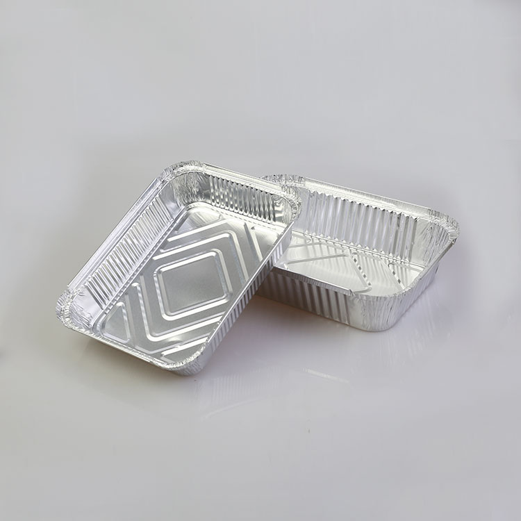 Food grade disposable loaf bakery foil container